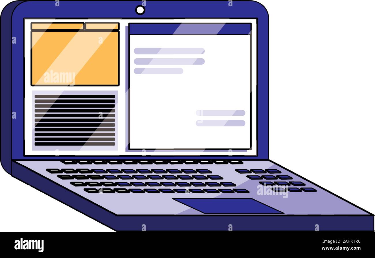 Laptop design, Digital technology communication social media internet ...