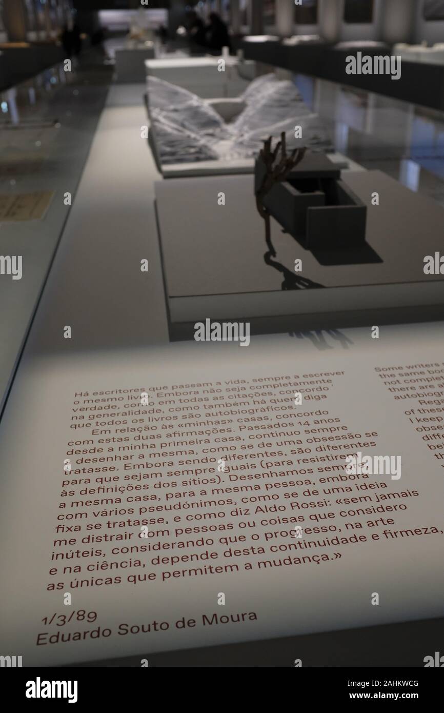 Exposition of the works of the Souto Moura architect in the House of ...