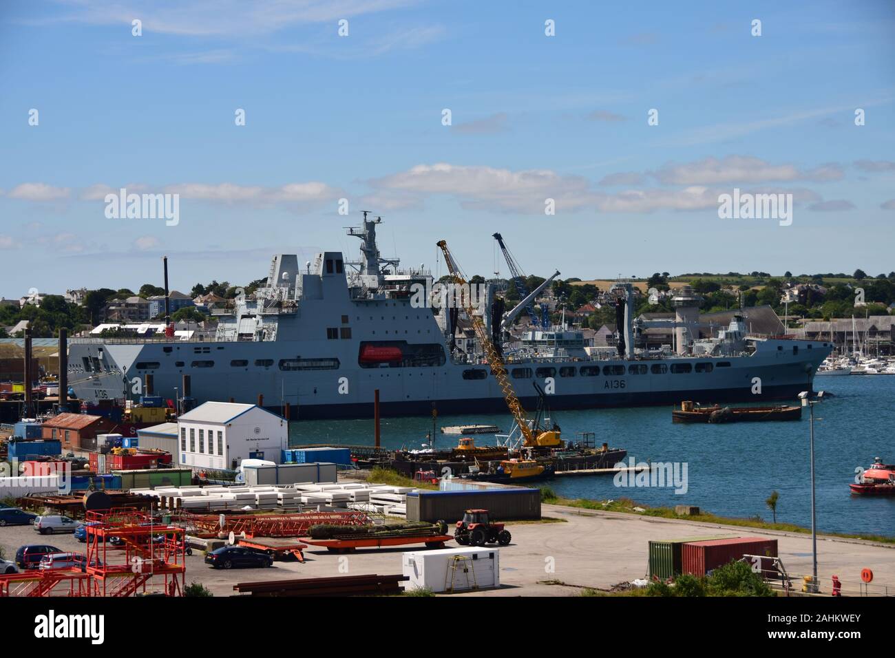 A136 Tidespring RFA vessel under construction and fitting out in ...
