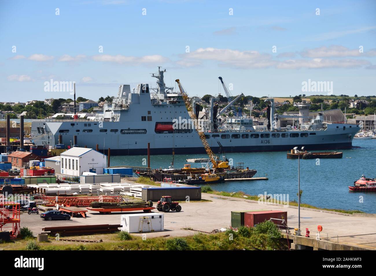 A136 Tidespring RFA vessel under construction and fitting out in ...