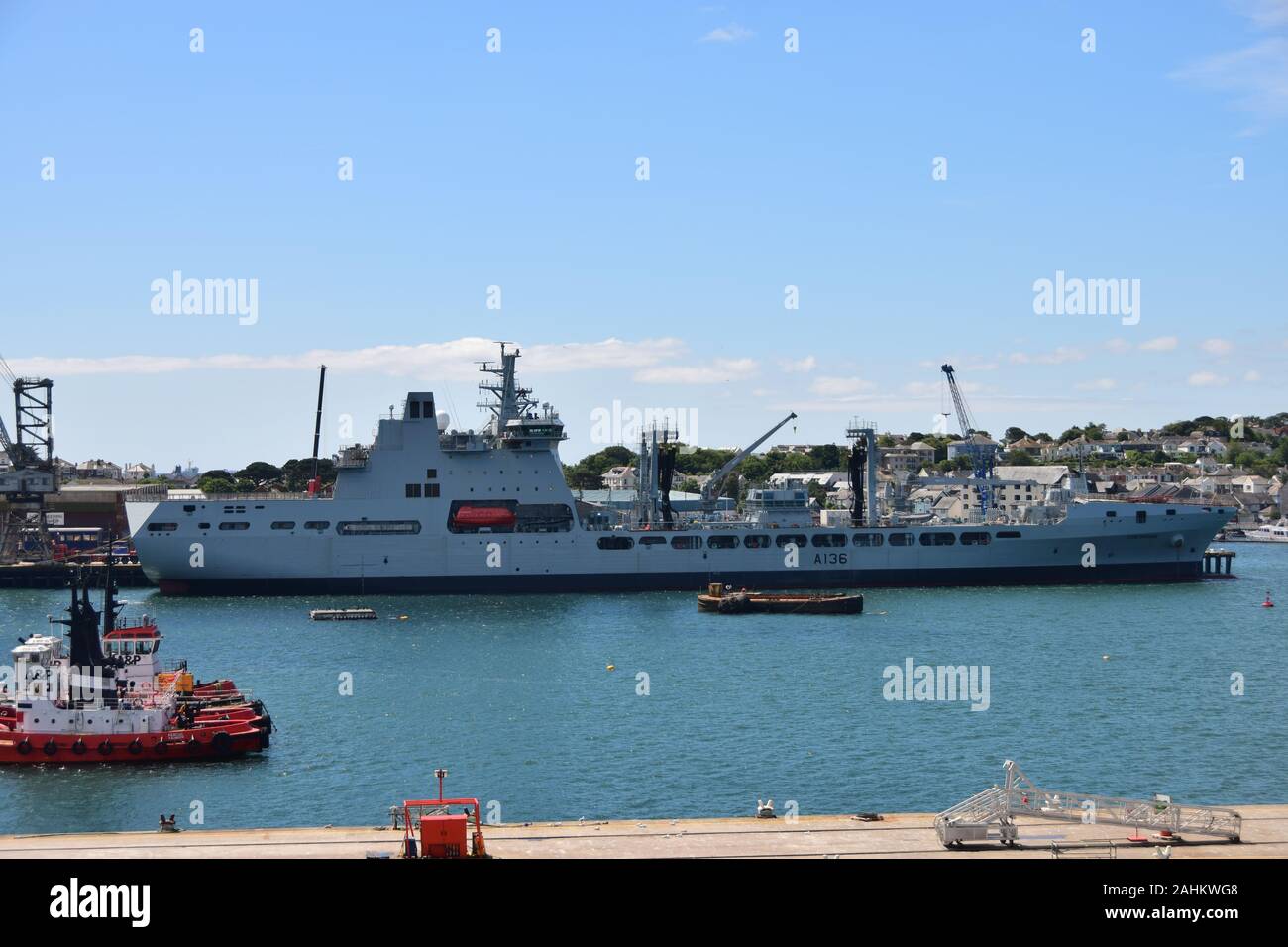 A136 Tidespring RFA vessel under construction and fitting out in ...