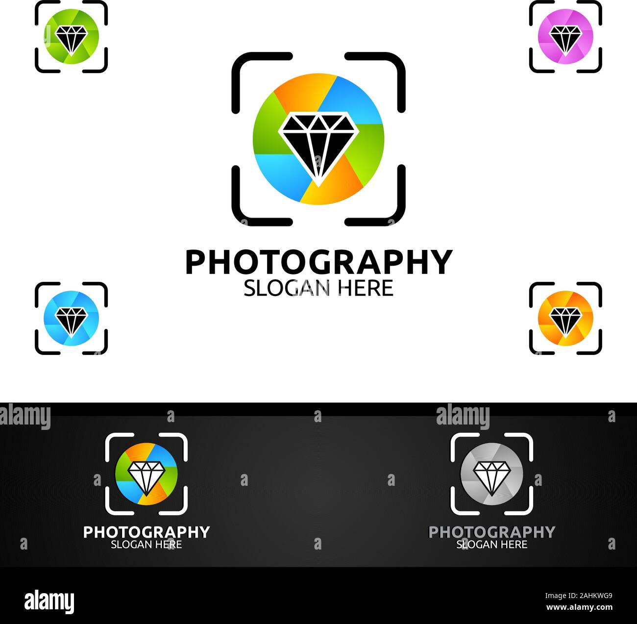 Wedding Camera Photography Logo Icon Vector Design Template Stock ...