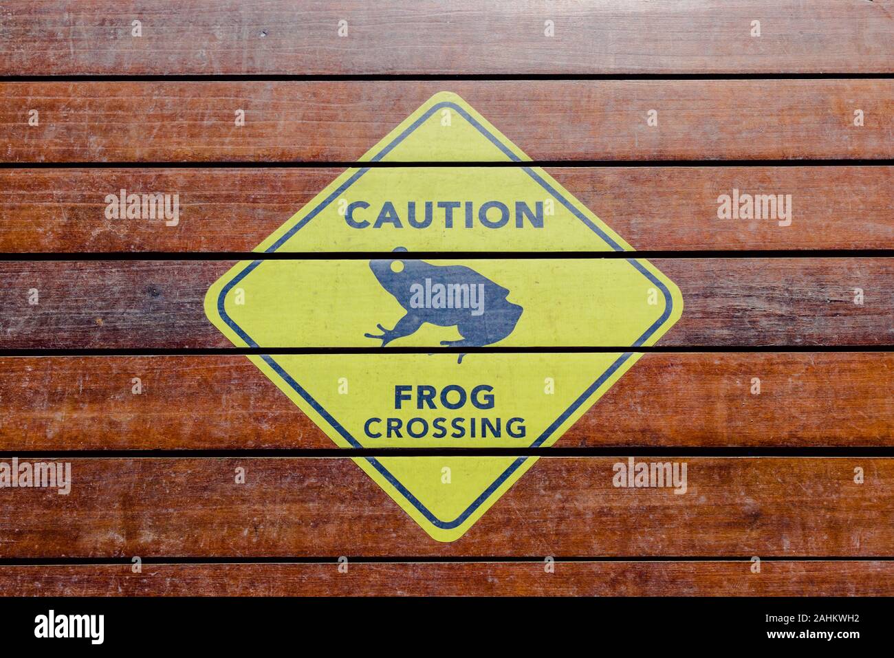 Yellow caution bridge ahead sign hi-res stock photography and images ...