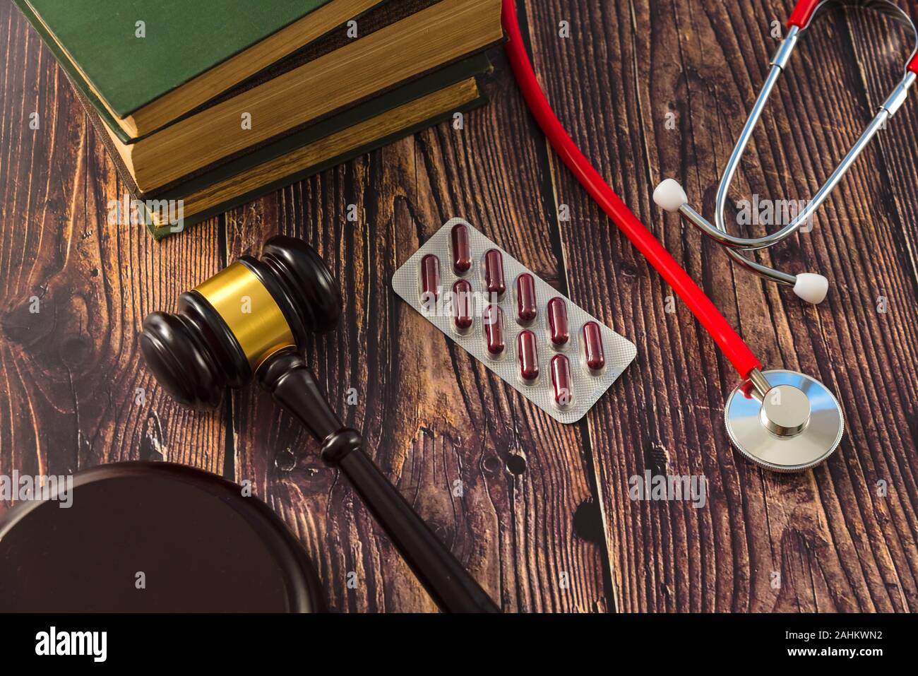 Gavel as a symbol of medical justice, applied by doctor judges, trend ...