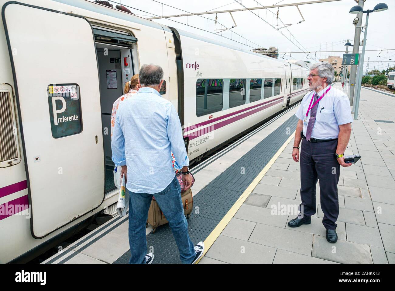 Female train conductor hi-res stock photography and images - Alamy