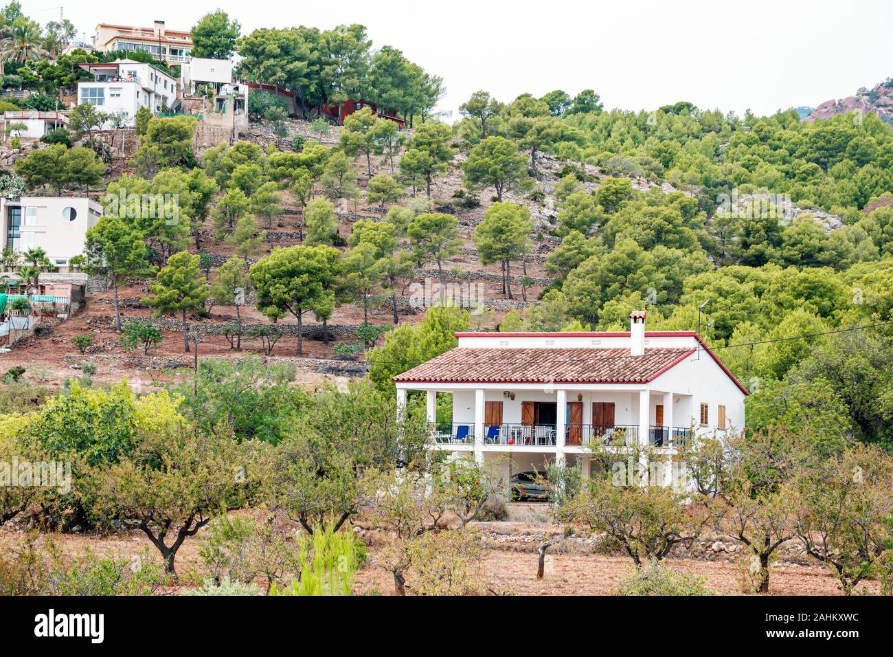Hillside farm spain hi-res stock photography and images - Alamy