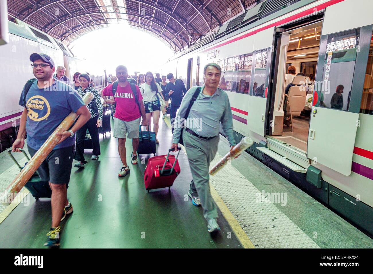 Valencia Spain,Hispanic Latin Latino,Renfe train railway station ...