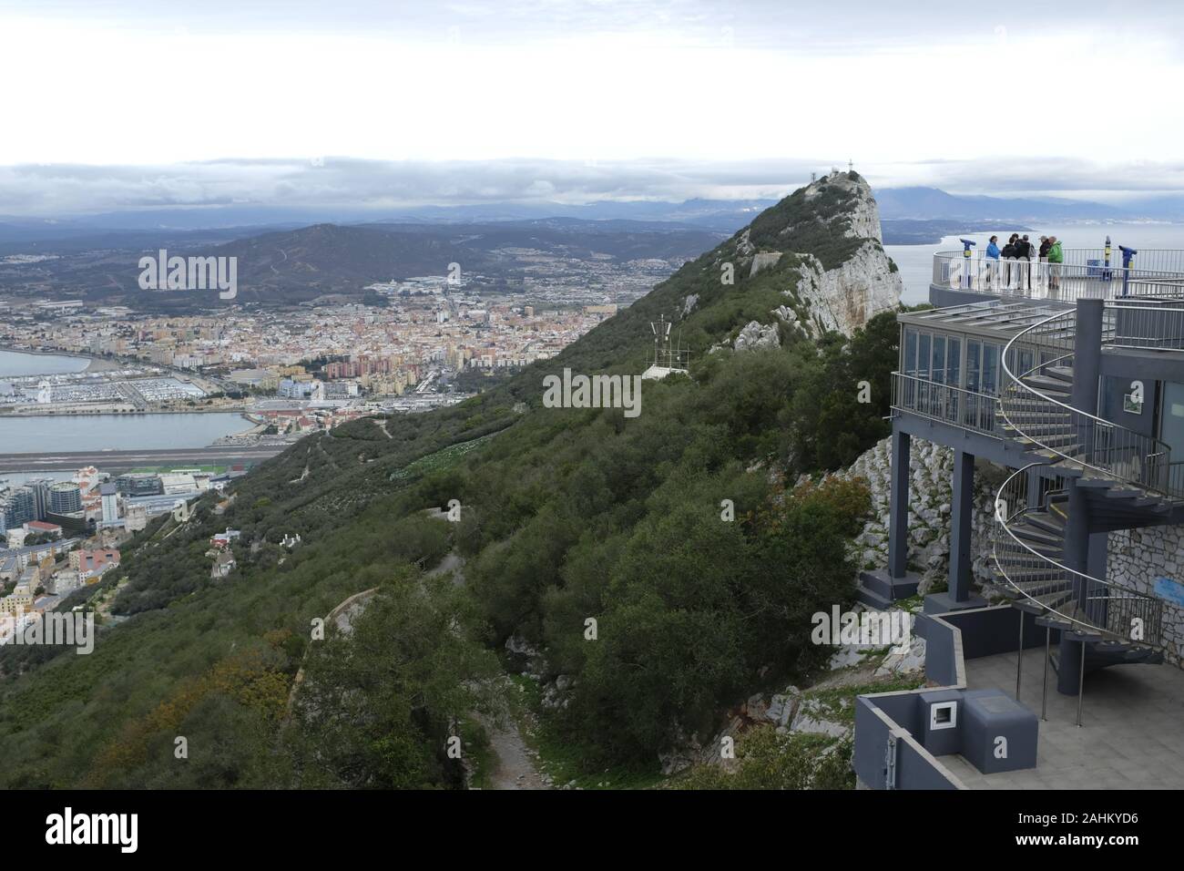 top cable car station on the Rock of Gibraltar Stock Photo - Alamy