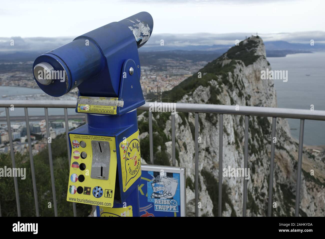 top cable car station on the Rock of Gibraltar Stock Photo - Alamy