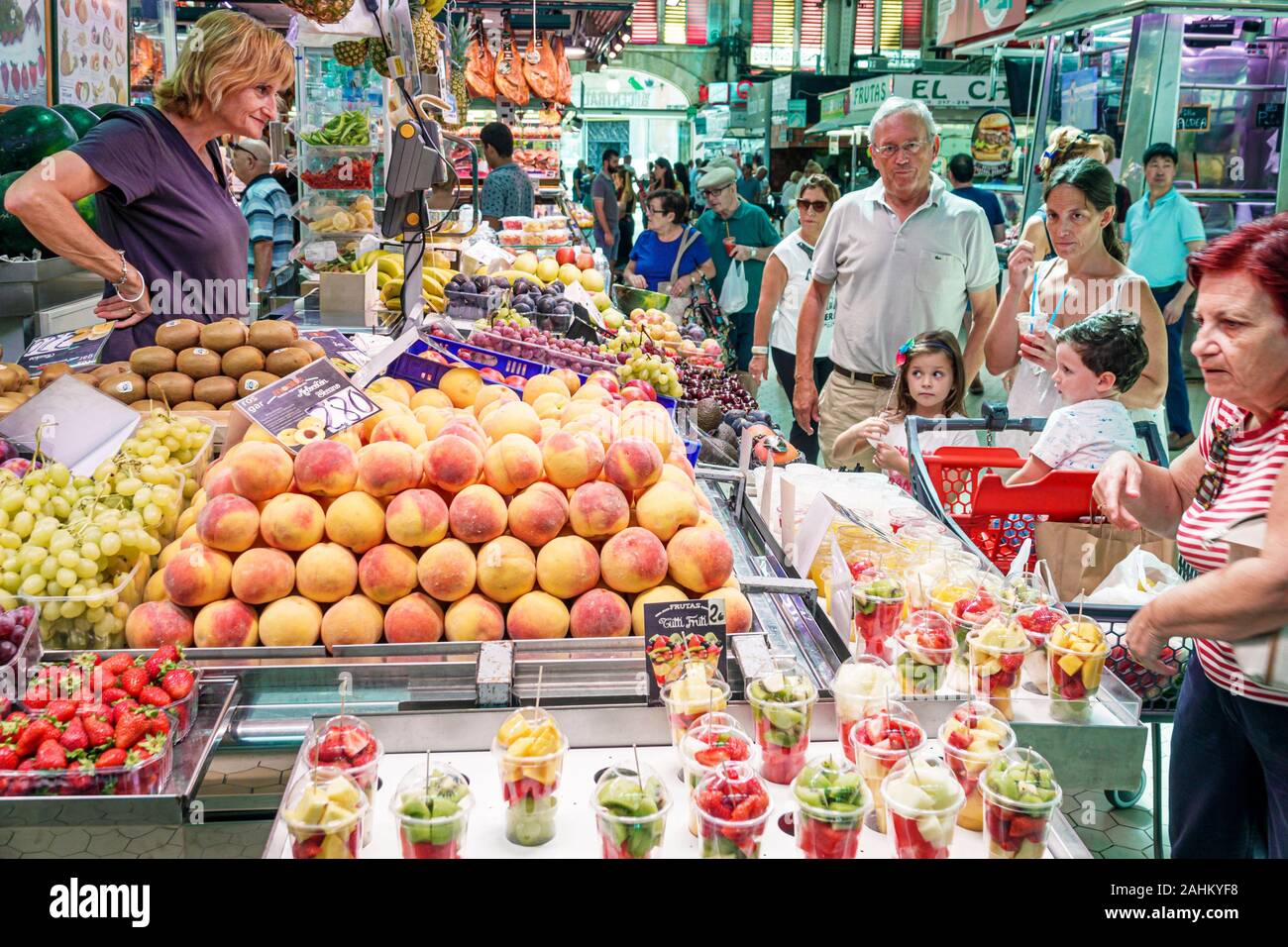 Inside interior shopping shoppers retail family parents child hi-res ...