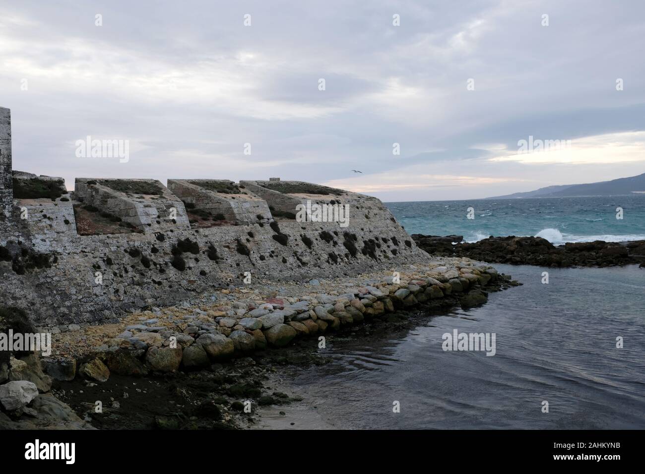 Tarifa at sunset, Spain Stock Photo - Alamy