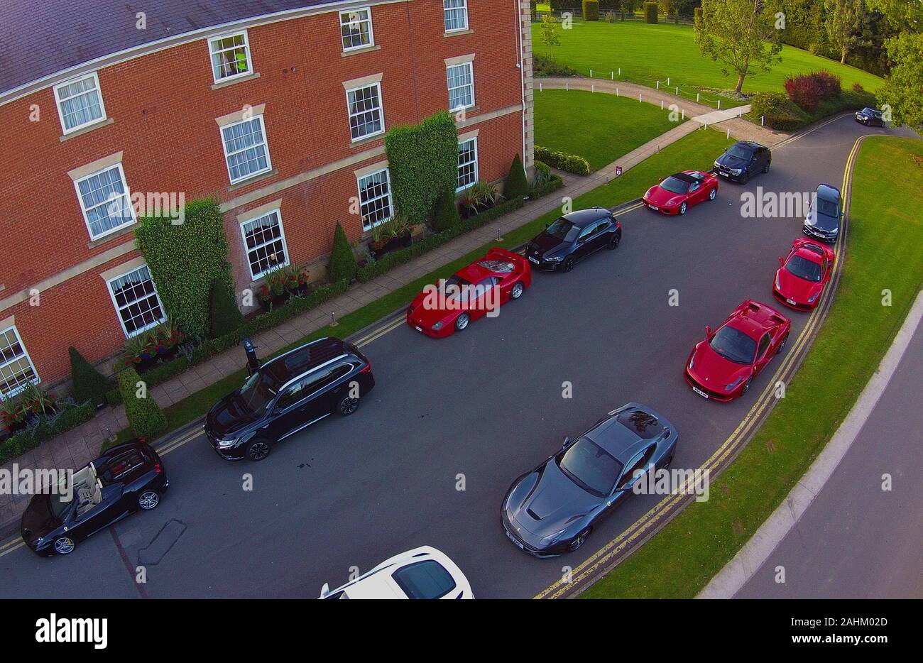 Whittlebury Hall Ferraris Stock Photo - Alamy