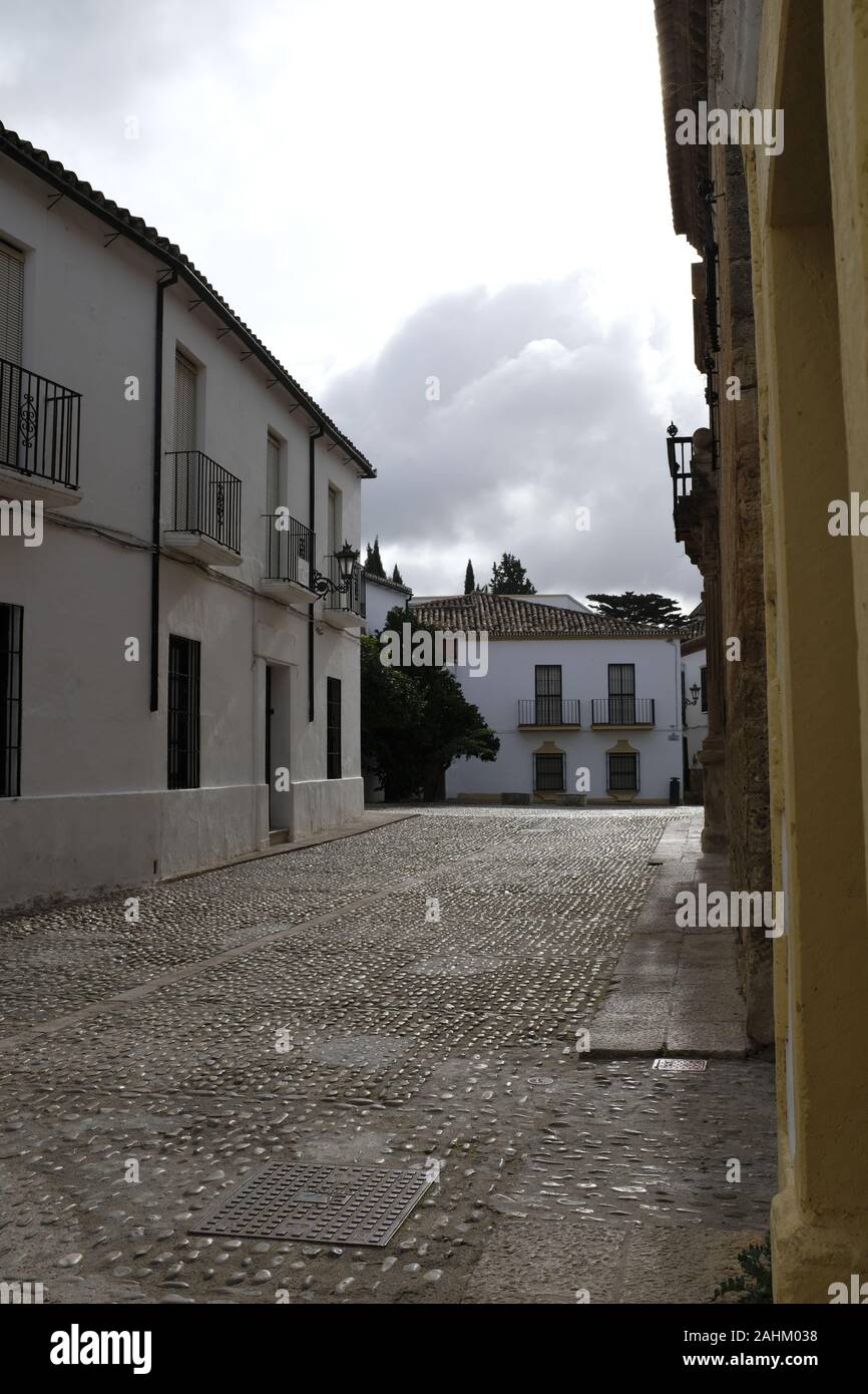 Street in Ronda, Spain Stock Photo - Alamy