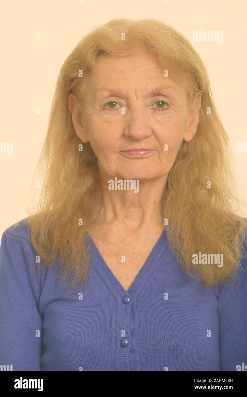 Old lady face hi-res stock photography and images - Alamy