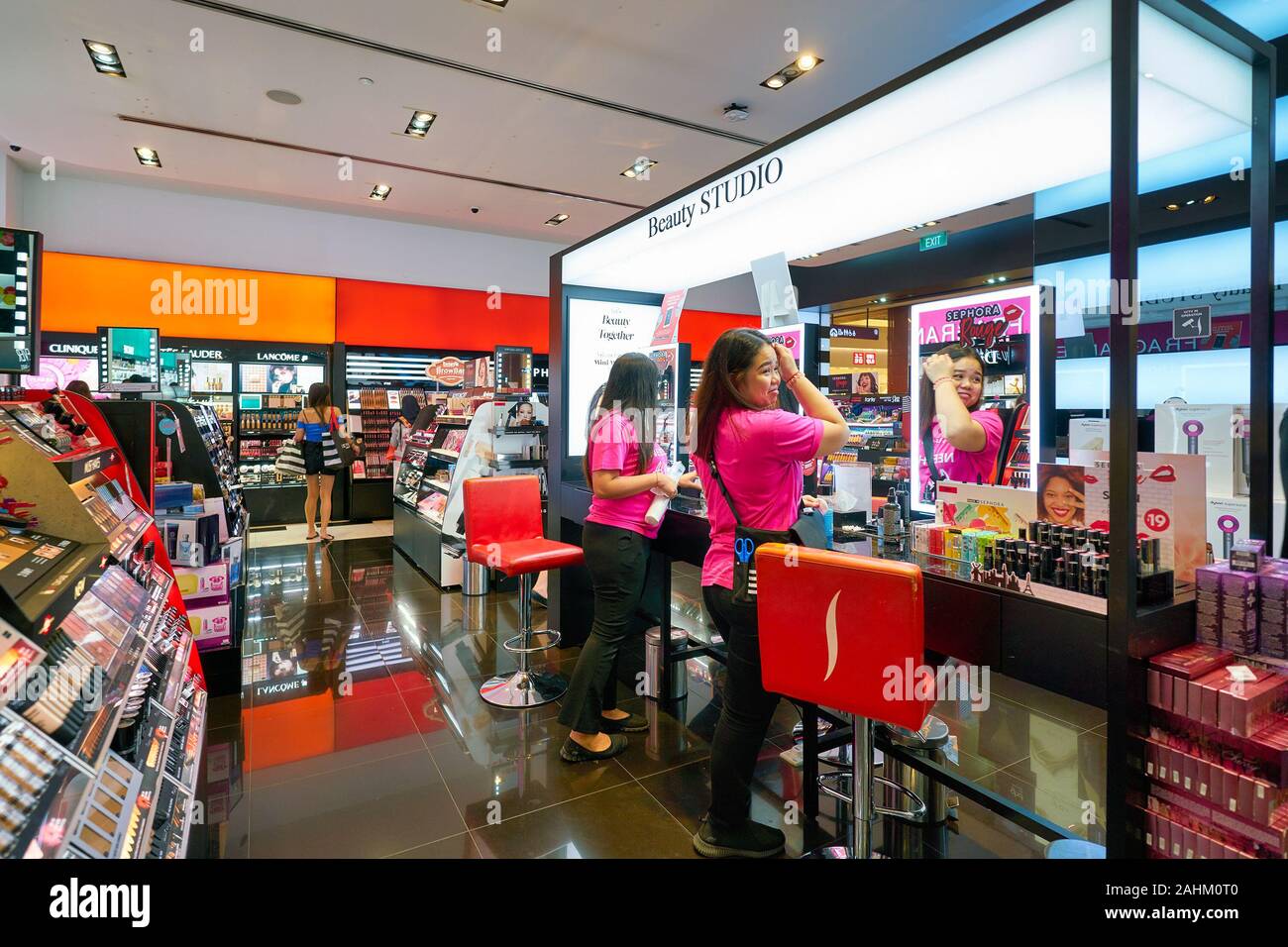 SINGAPORE - APRIL 03, 2019: interior shot of Sephora store in Singapore ...