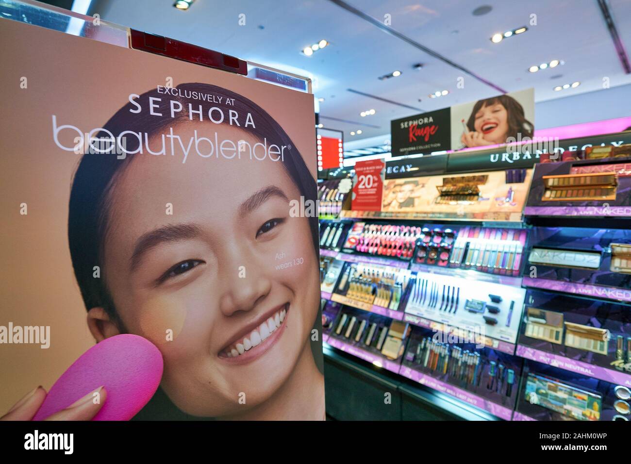 SINGAPORE - APRIL 03, 2019: interior shot of Sephora store in Singapore ...