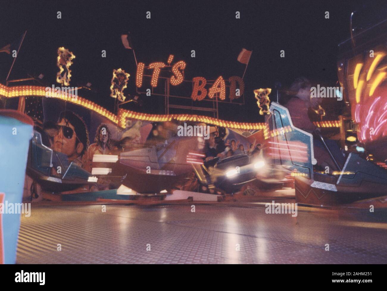 Hull Fair at night around 1990 Stock Photo - Alamy