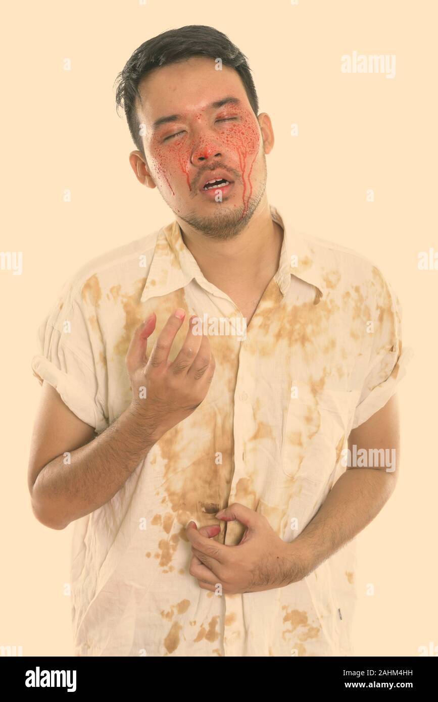 Blood face eyes hi-res stock photography and images - Alamy