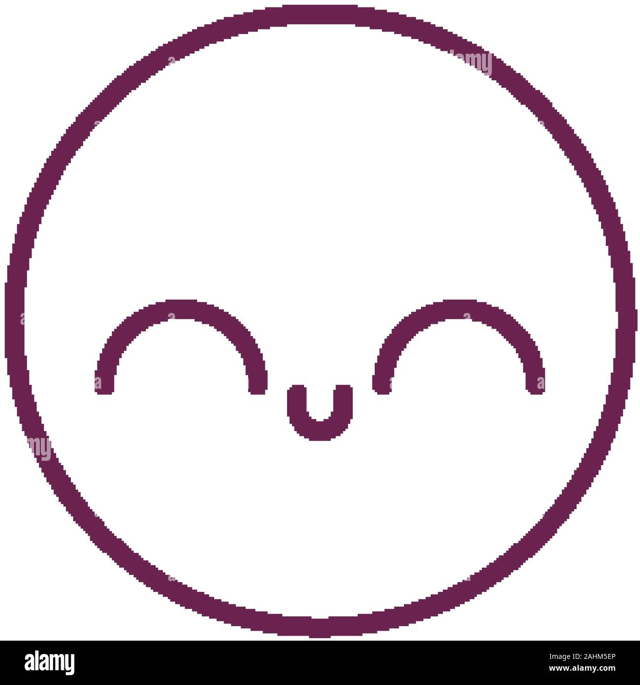 happy circle cartoon design, Kawaii expression cute character funny and ...