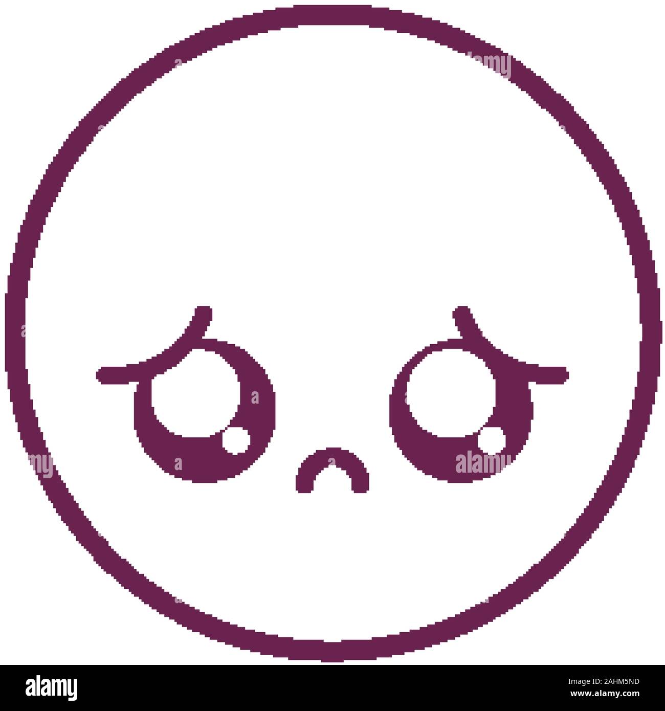 Sad Face Emoticon Cut Out Stock Images & Pictures - Alamy