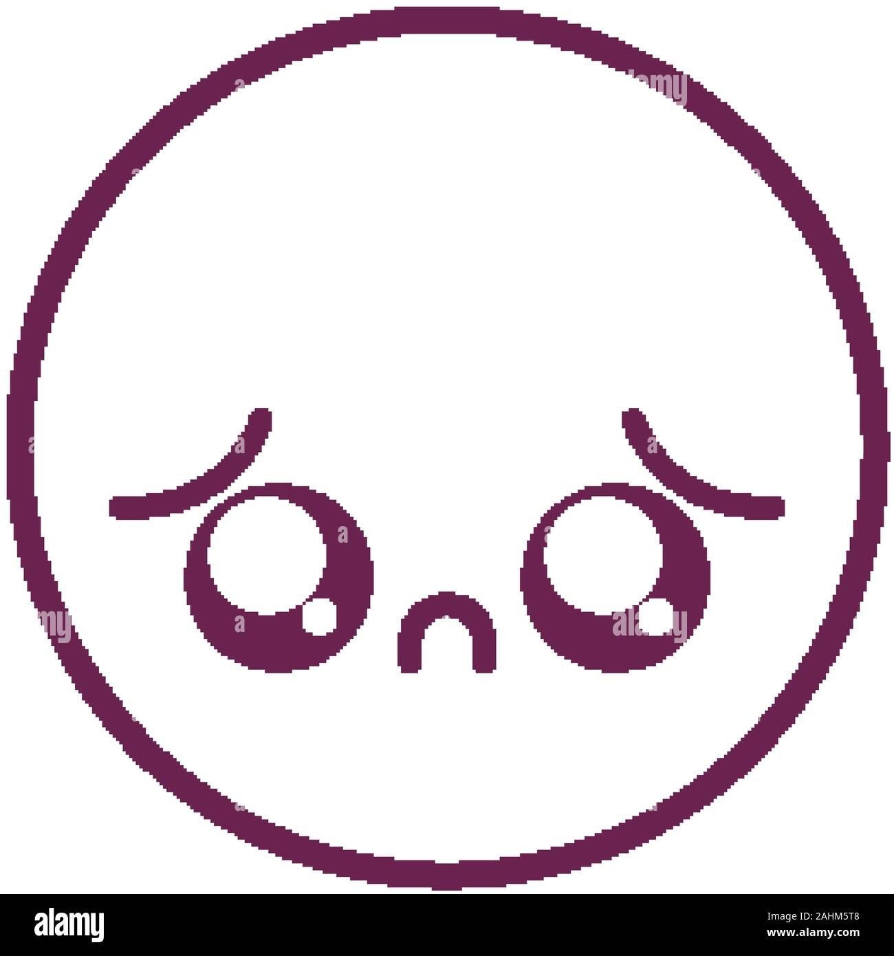 Sad Face Emoticon Cut Out Stock Images & Pictures - Alamy