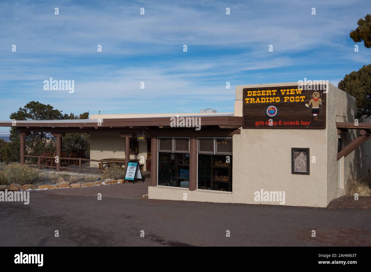 Desert View trading post store in the Grand Canyon, Arizona, USA Stock ...