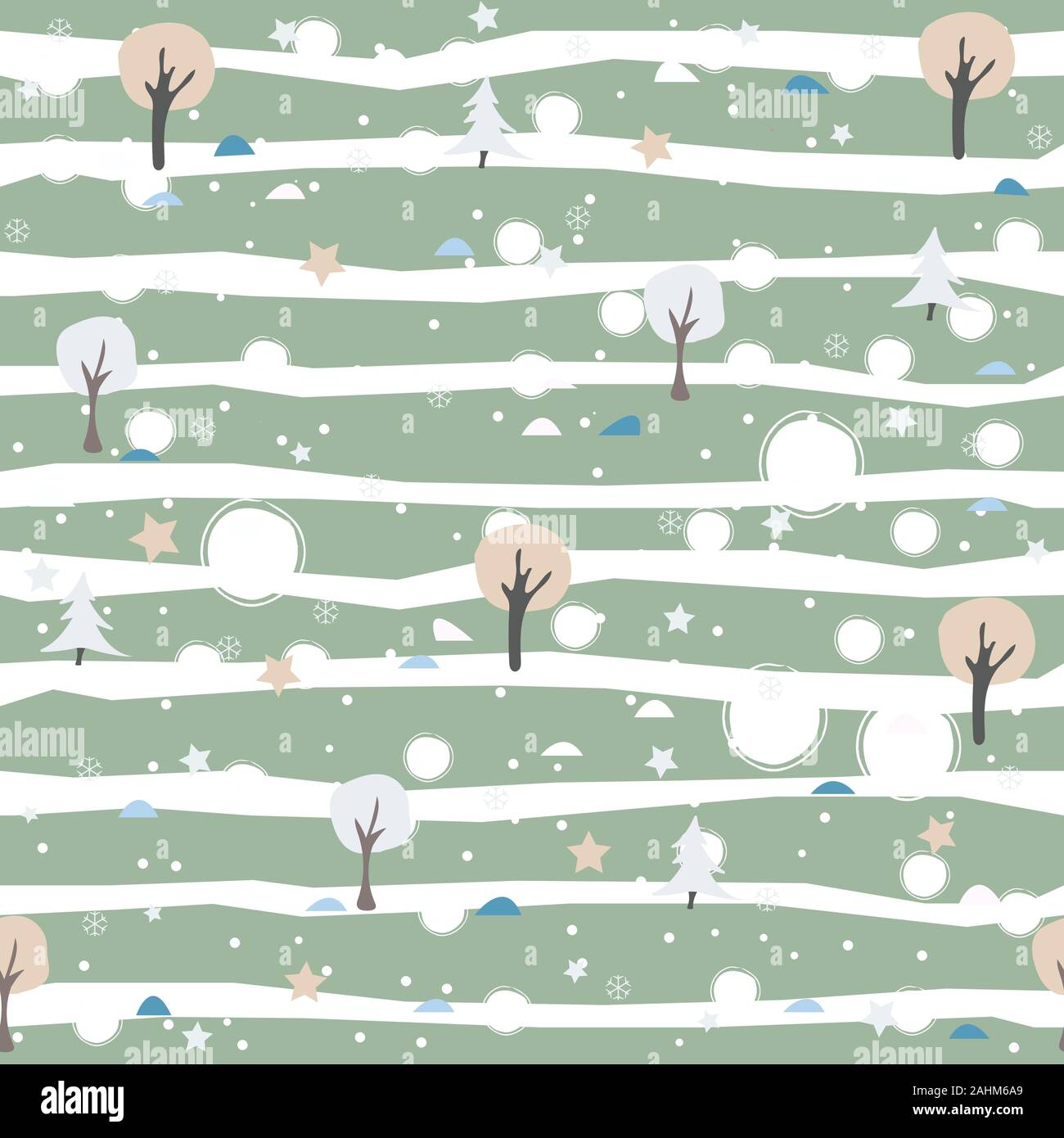 Simple small tree Pattern. Seamless Pattern. vector Illustration Stock ...