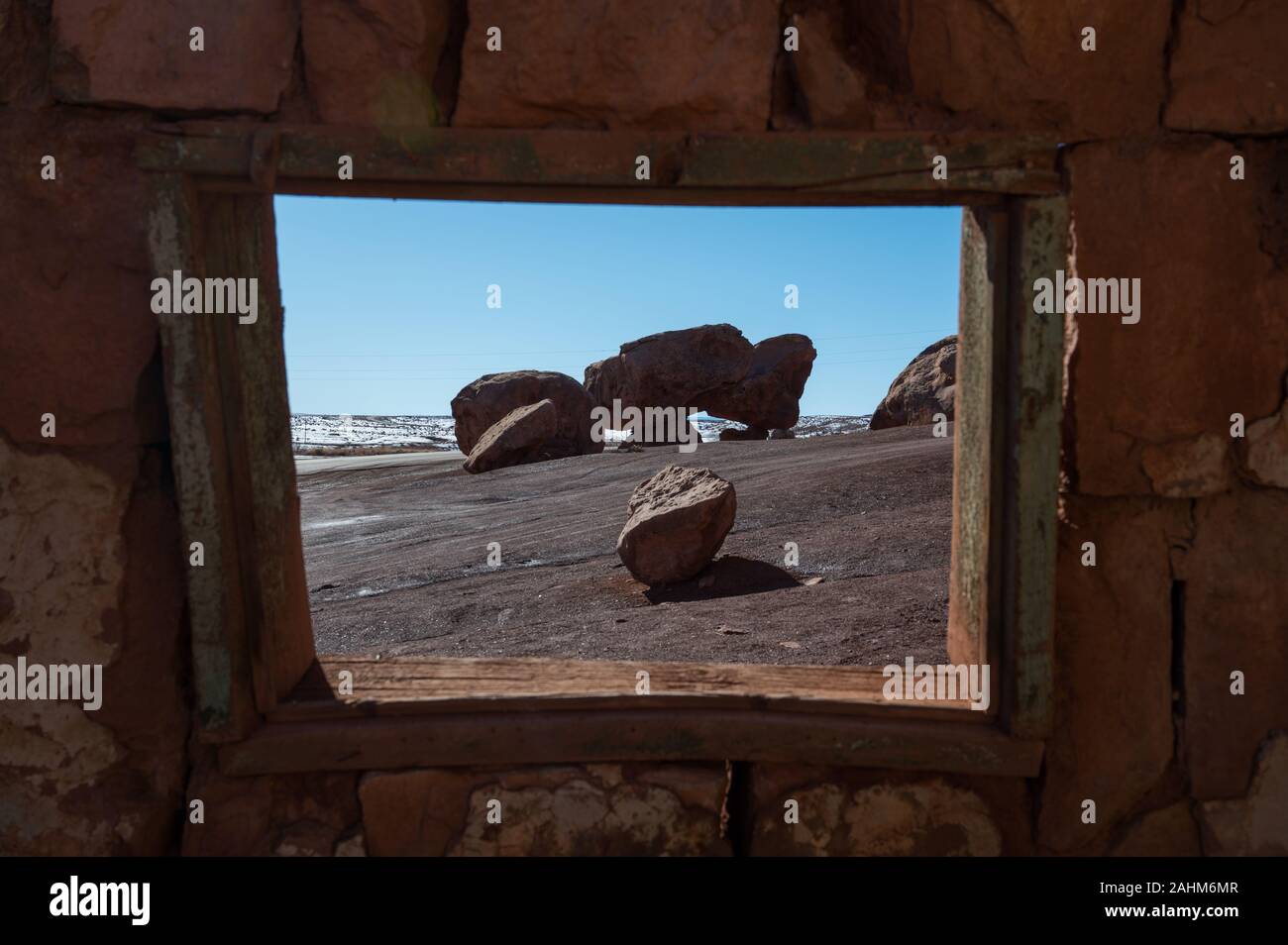 Blanche Russell Rock House in Arizona Stock Photo - Alamy