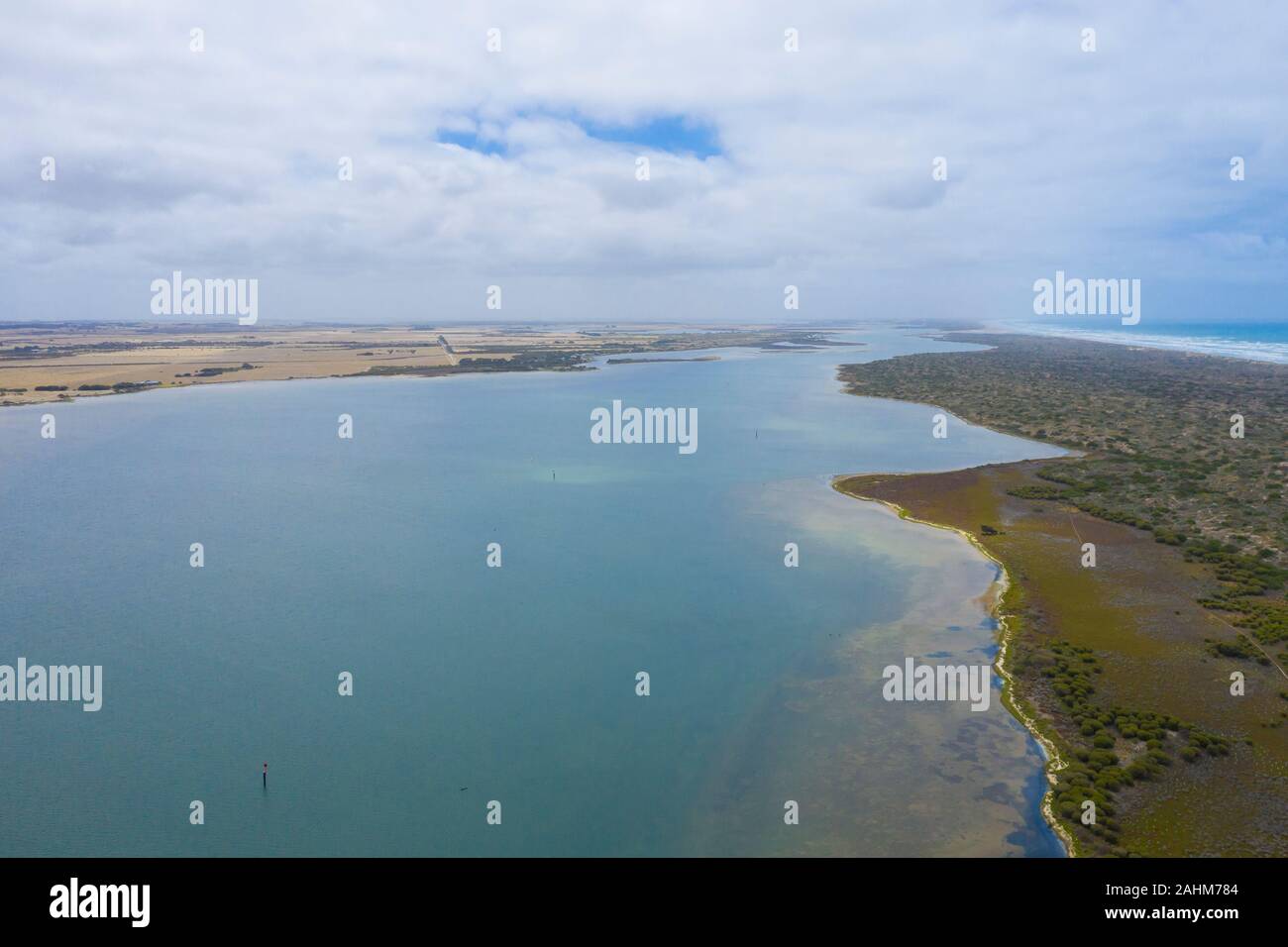 The inlet at Goolwa in South Australia Stock Photo - Alamy