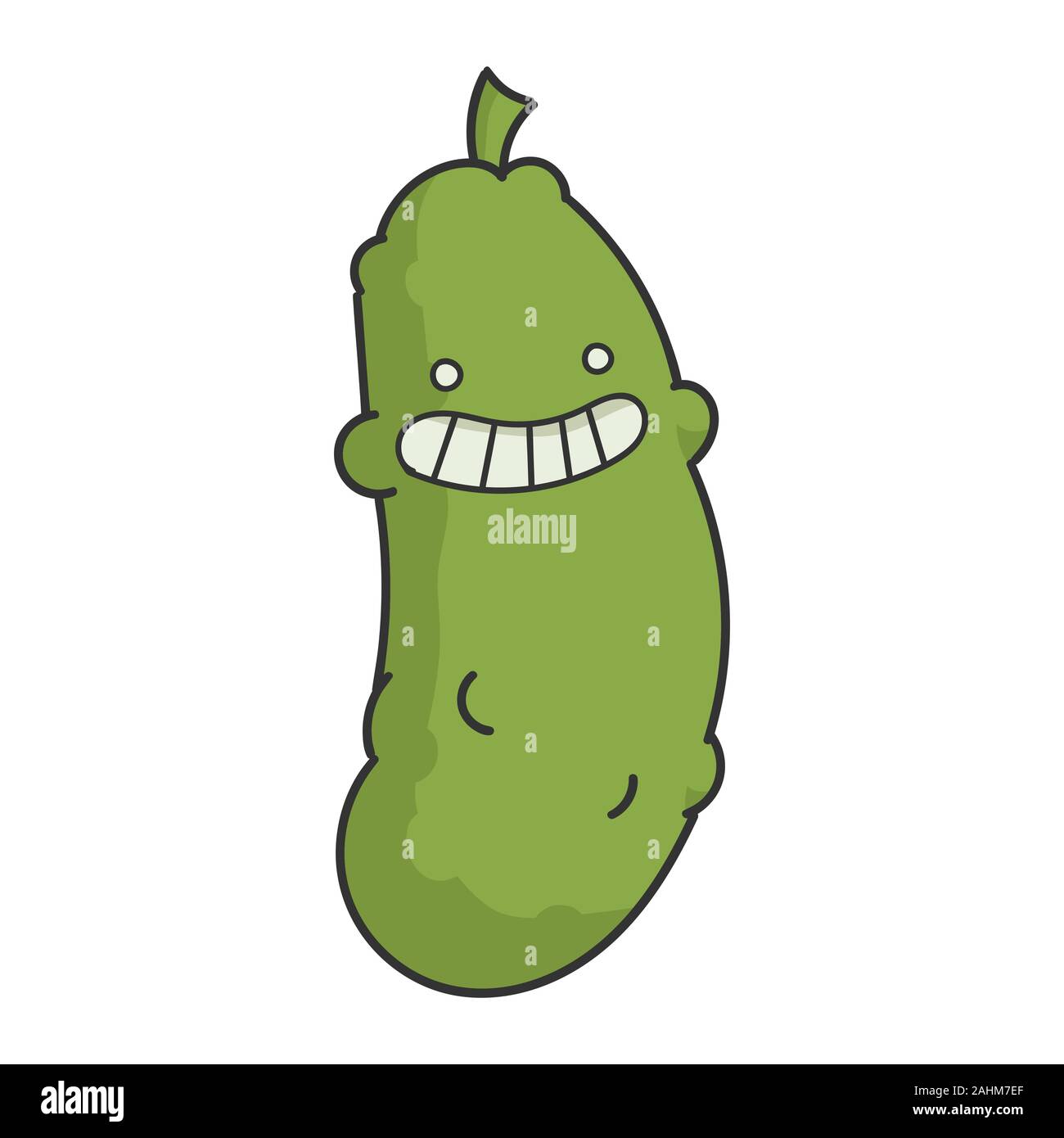 dill pickle cartoon isolated on white Stock Vector Image & Art - Alamy