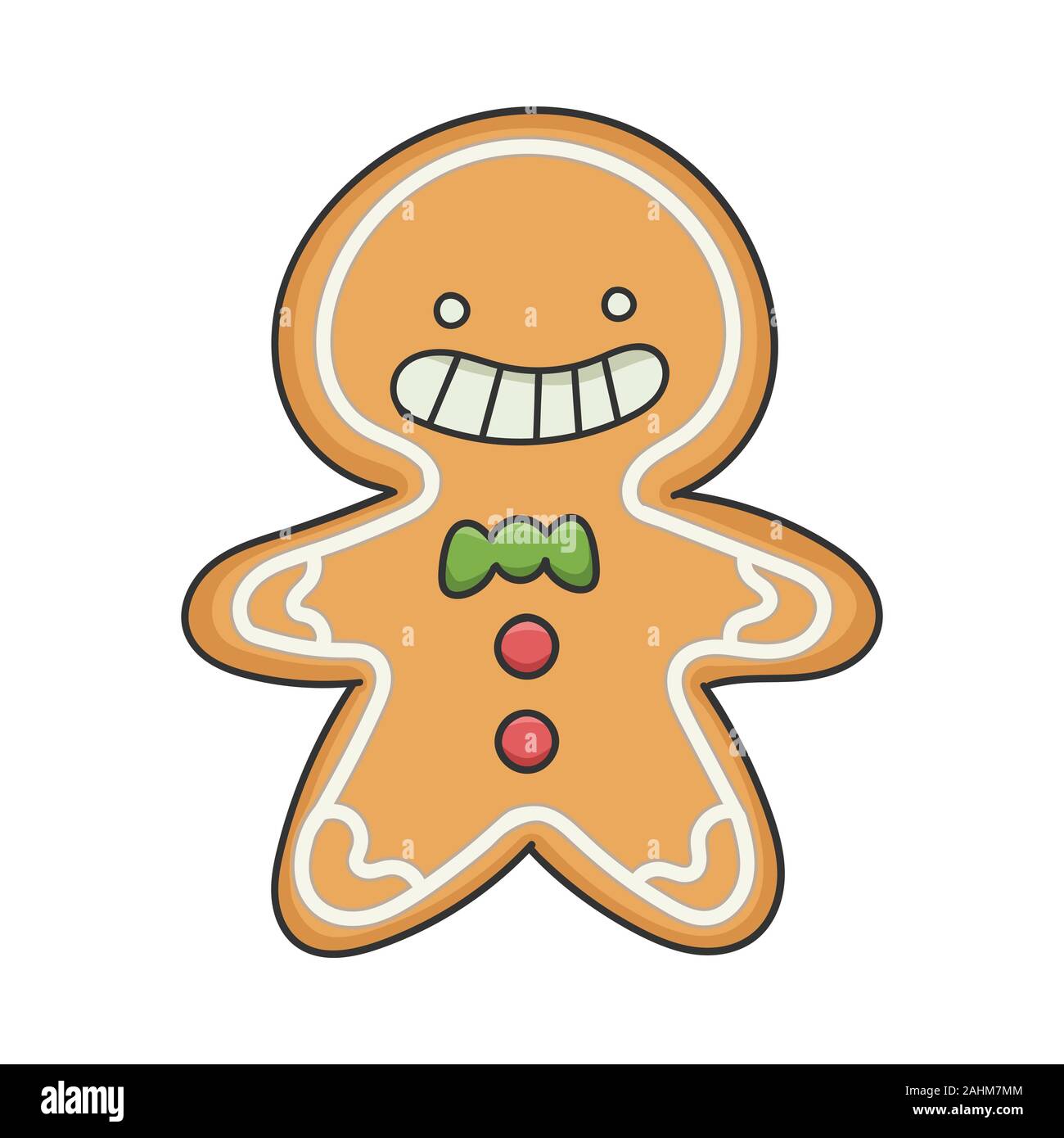Gingerbread man cartoon Cut Out Stock Images & Pictures - Alamy