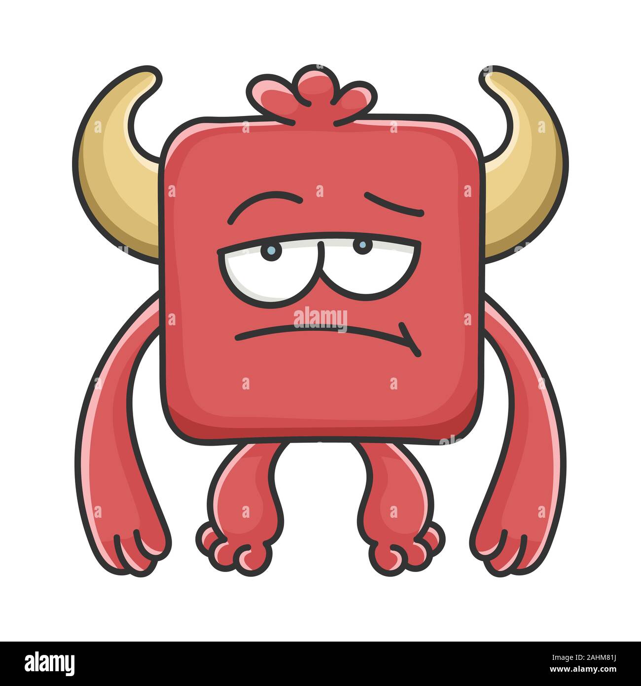 Face emoticon cute square icon hi-res stock photography and images - Alamy