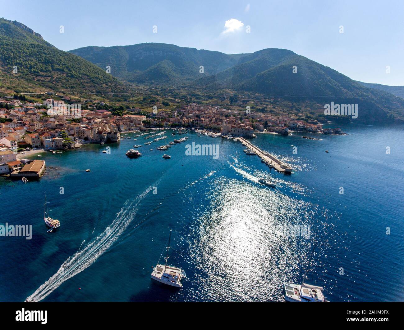 Komiza Island Vis Stock Photo - Alamy