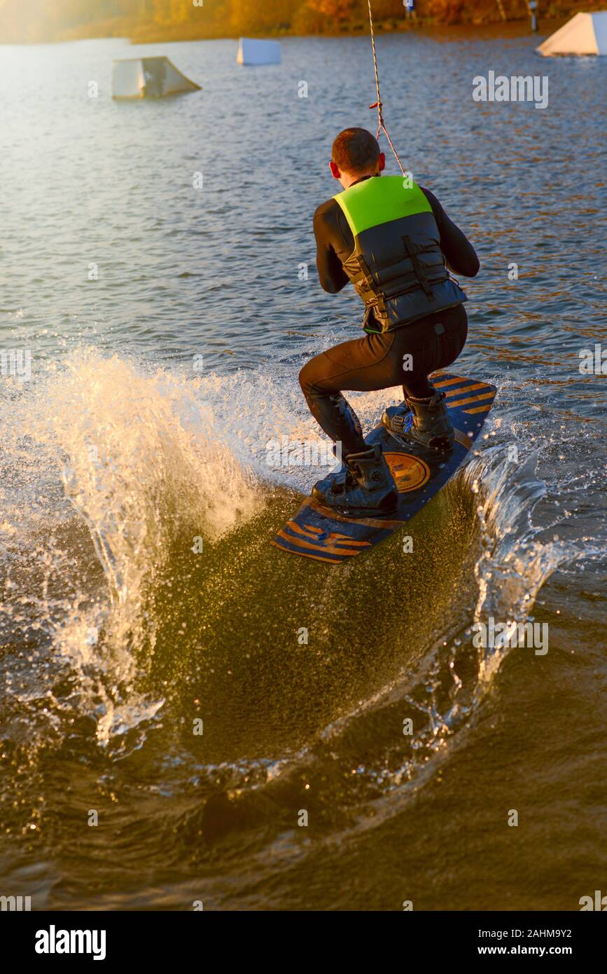 Wakeboarder hi-res stock photography and images - Alamy