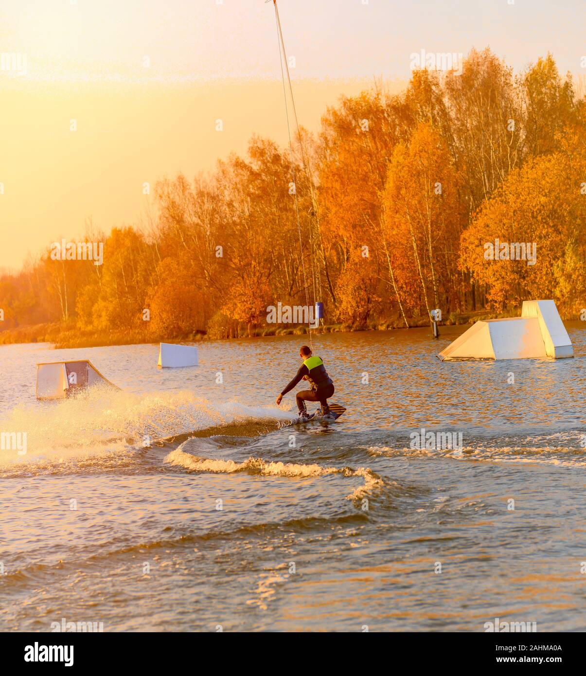 Wakeboarder hi-res stock photography and images - Alamy