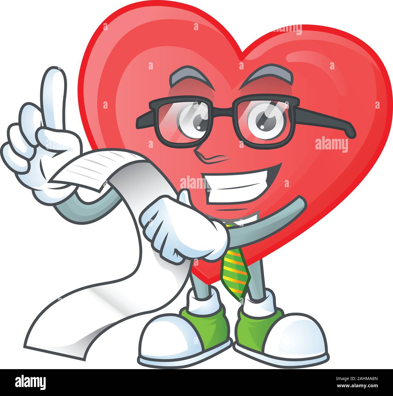 Funny face red love cartoon with menu ready to serve Stock Vector Image ...