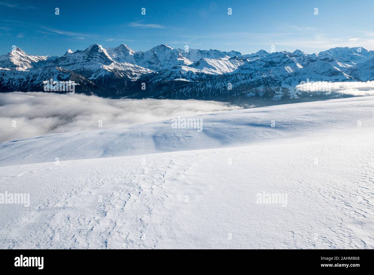 Berge eiger jungfrau schweizer alpen hi-res stock photography and ...