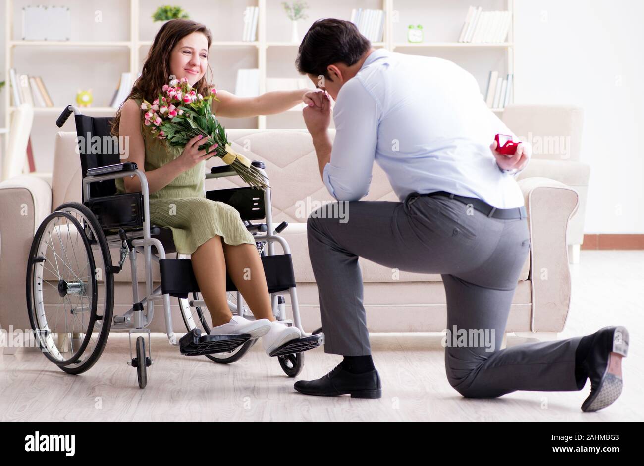 Disabled couple wedding hi-res stock photography and images - Alamy