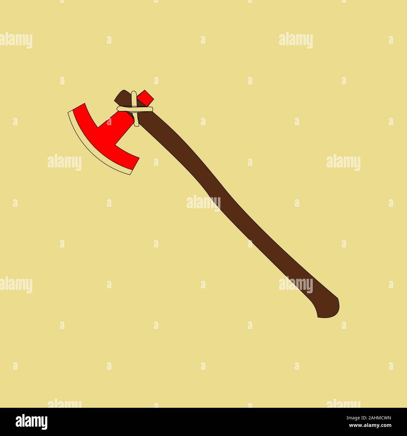 Axes axes flat vector style. Cartoon, cute, flat, color full, editable ...