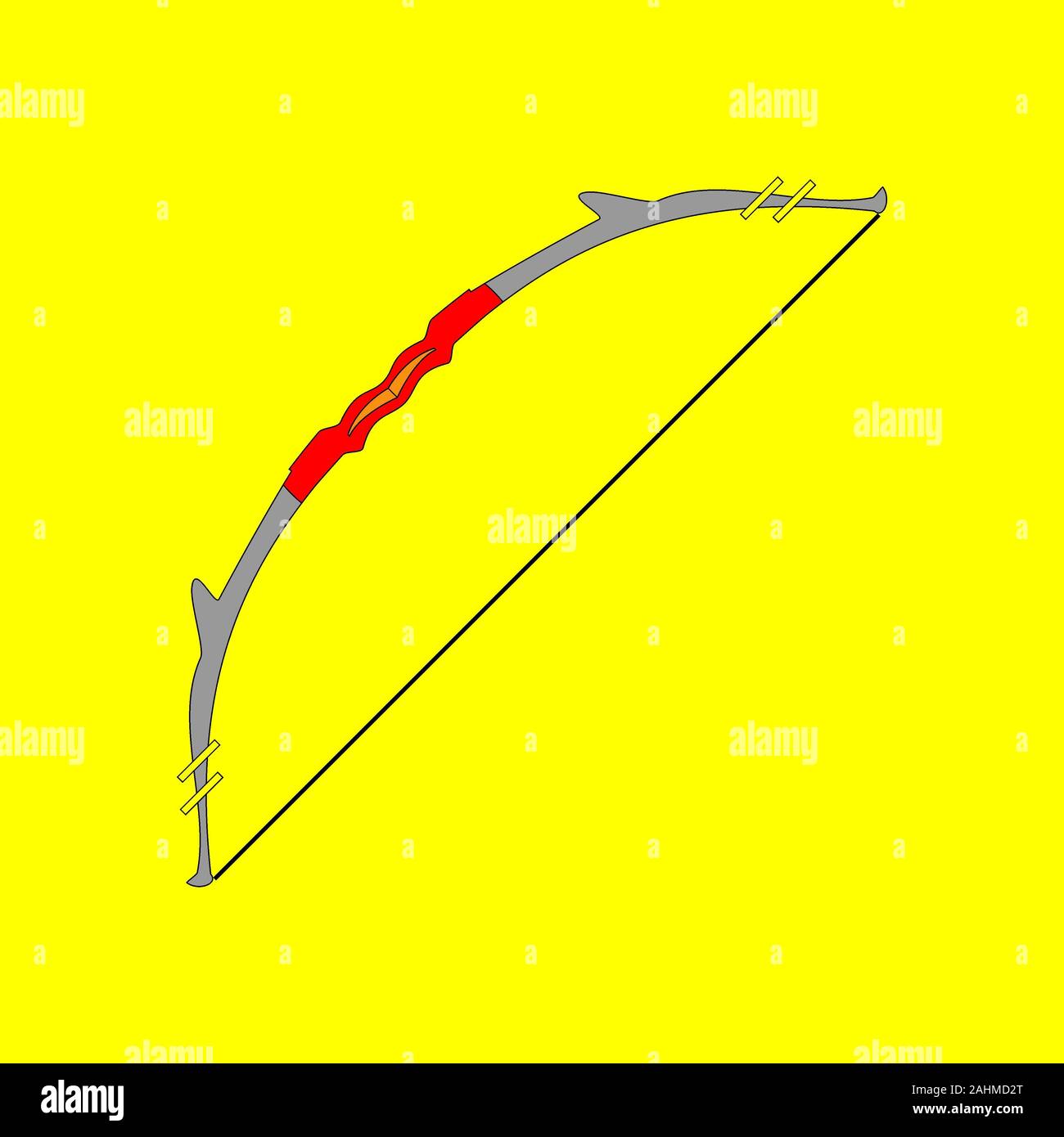 Cross bow flat vector style. Cartoon, cute, flat, color full, editable ...