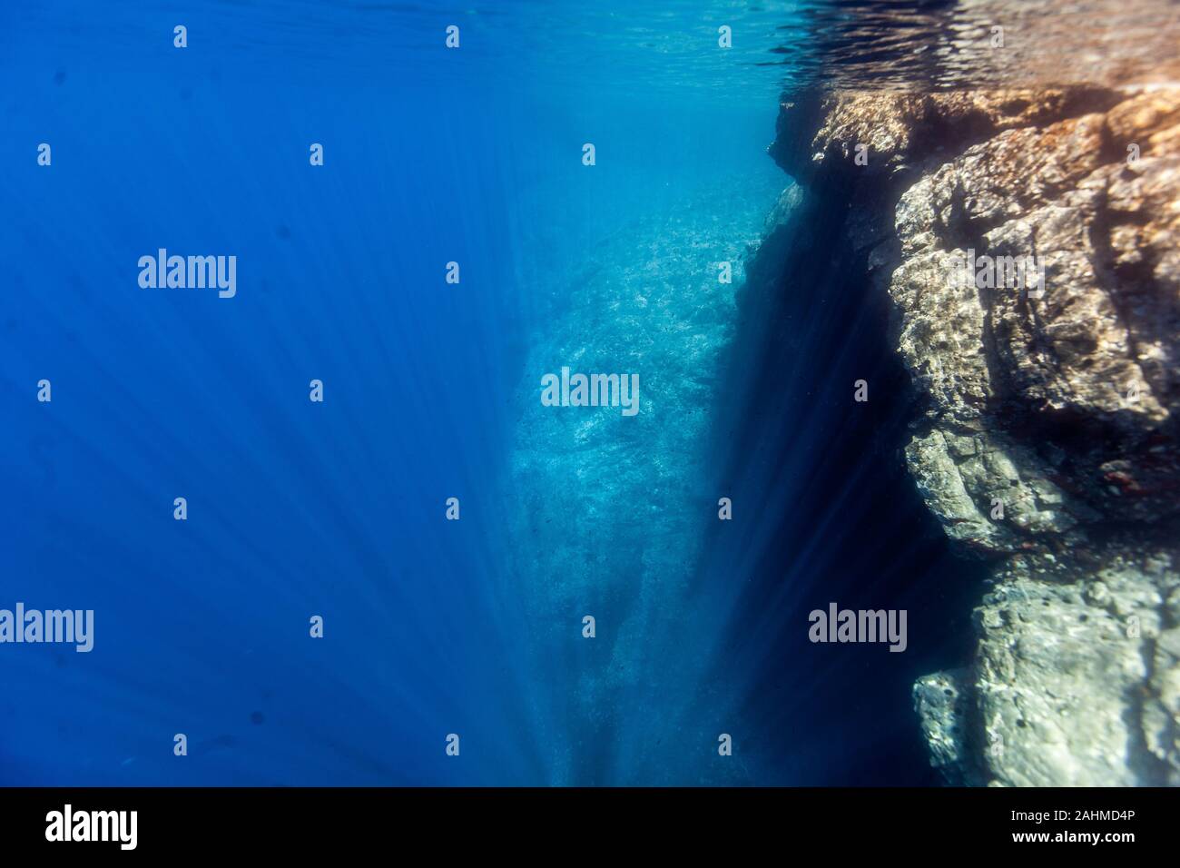 Underwater Cliff Croatia Stock Photo - Alamy