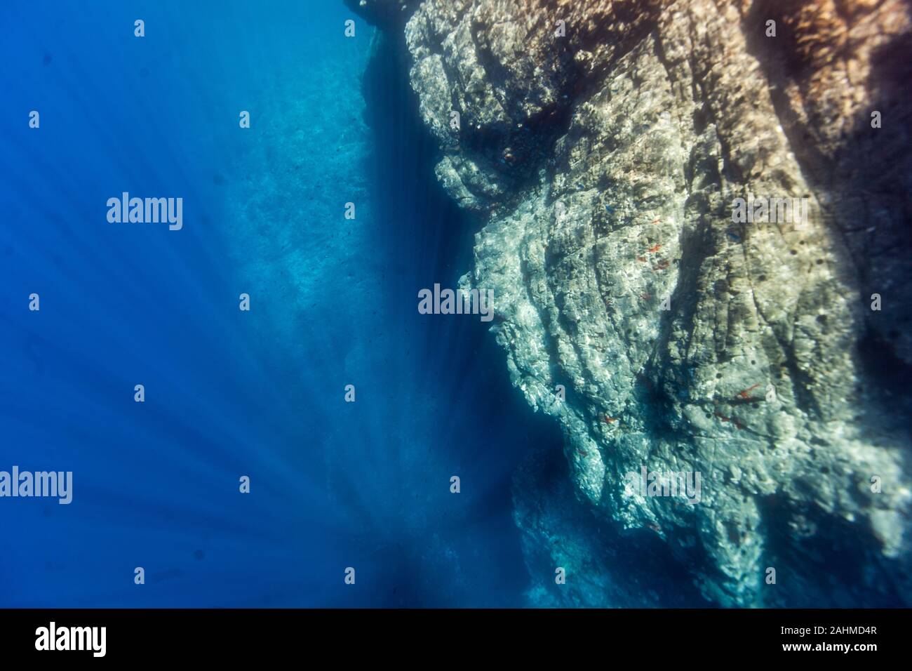 Underwater Cliff Croatia Stock Photo - Alamy