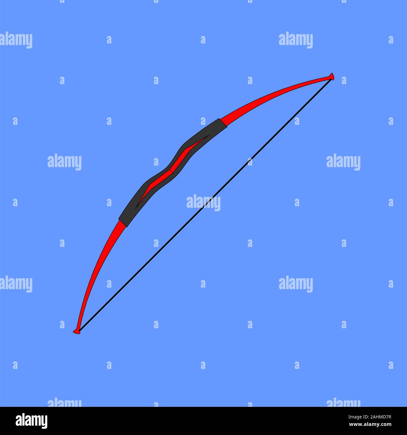 Cross bow flat vector style. Cartoon, cute, flat, color full, editable ...