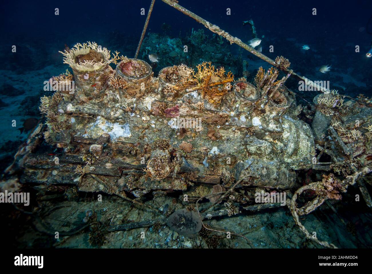 Engine of a Police Boat, Umm Gammar, Egypt Stock Photo - Alamy