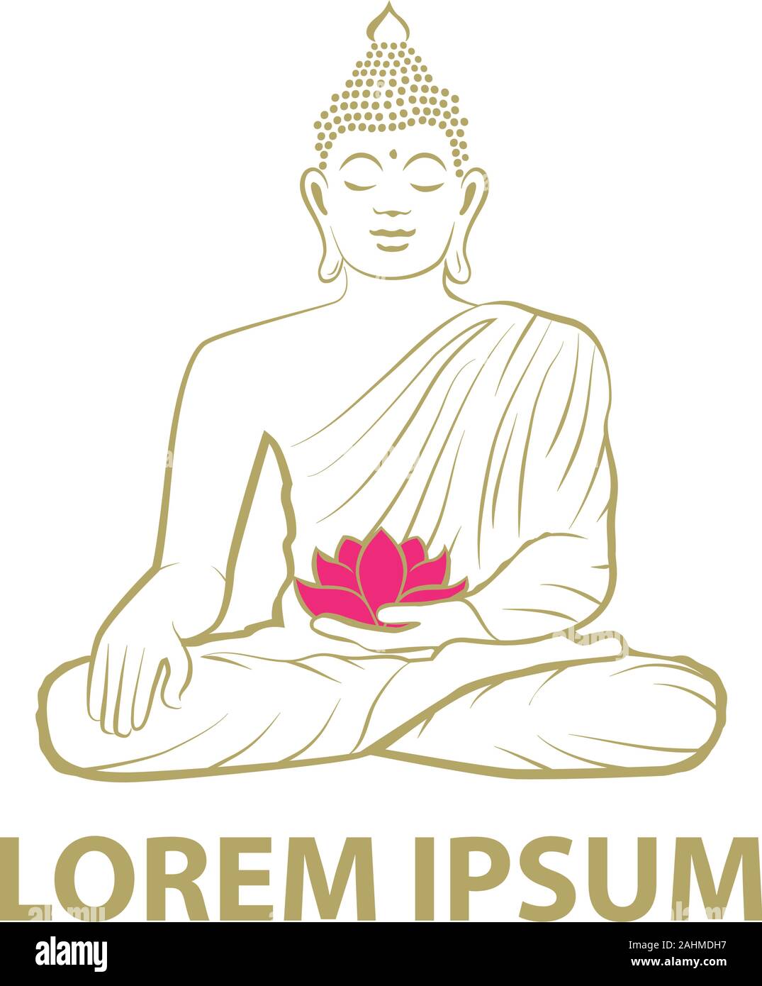 Lotus Flower Buddha Design