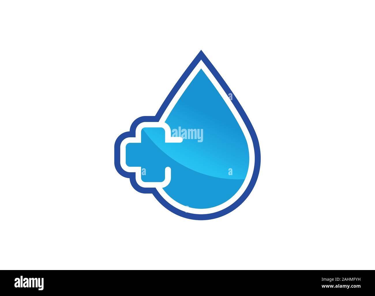 Abstract water drop logo sign symbol on white background, Water drop ...