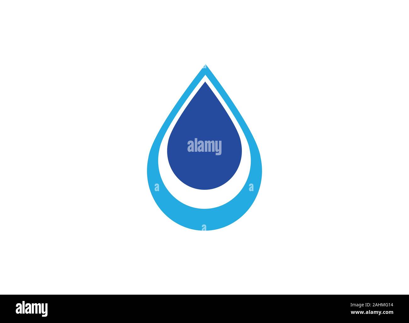 Abstract water drop logo sign symbol on white background, Water drop ...