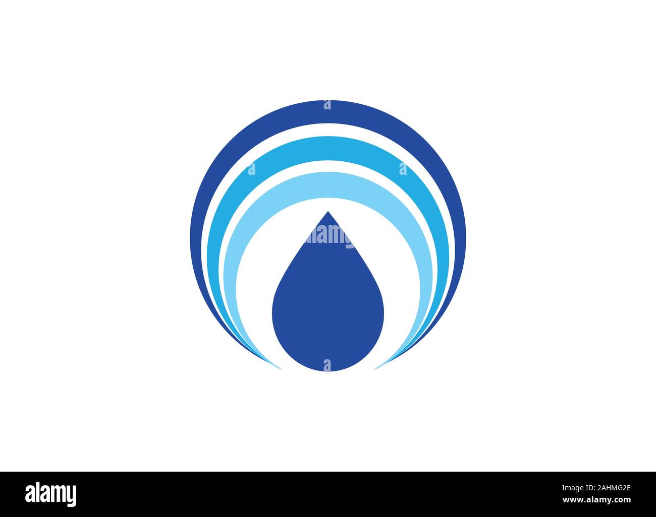 Abstract water drop logo sign symbol on white background, Water drop ...