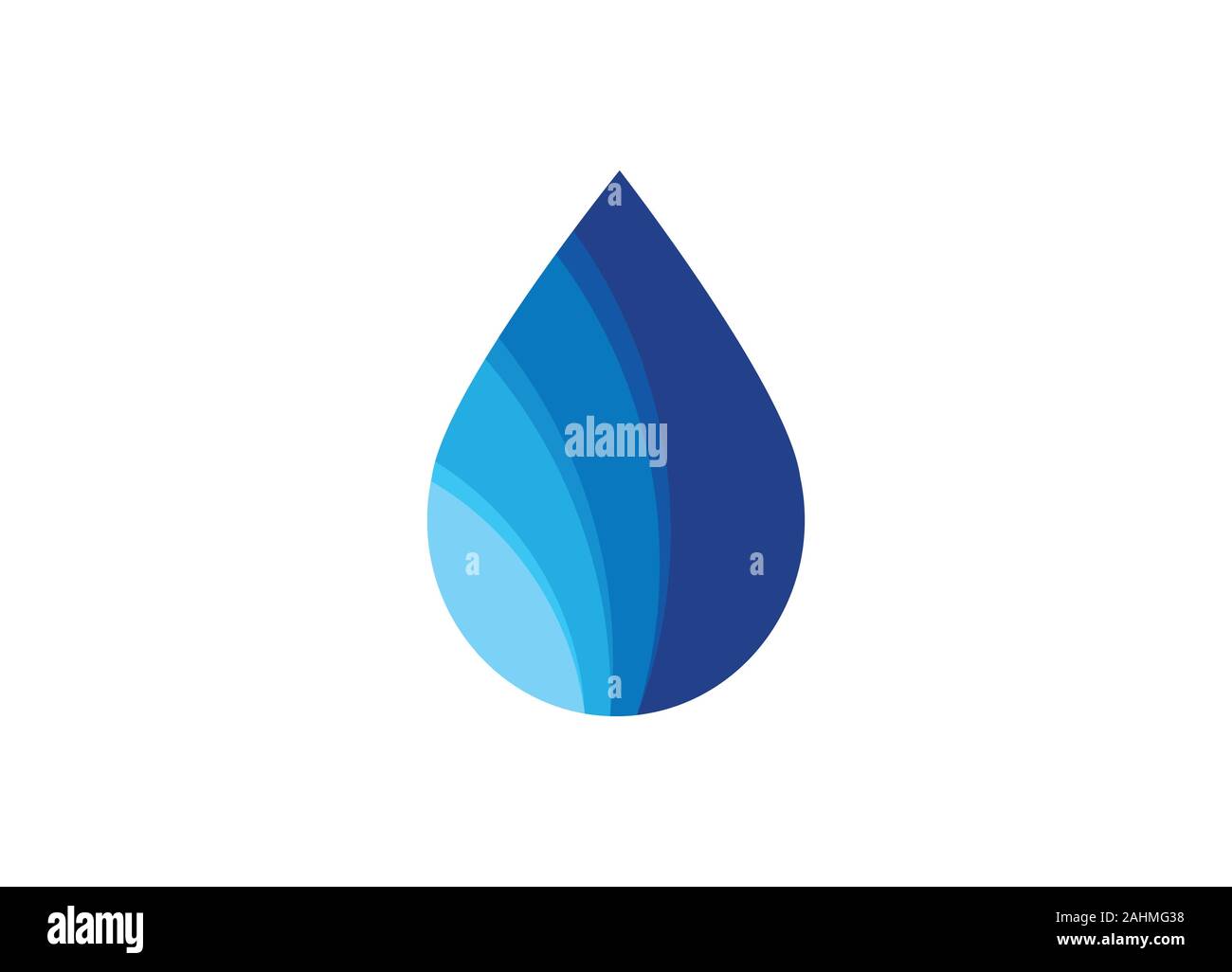 Abstract water drop logo sign symbol on white background, Water drop ...