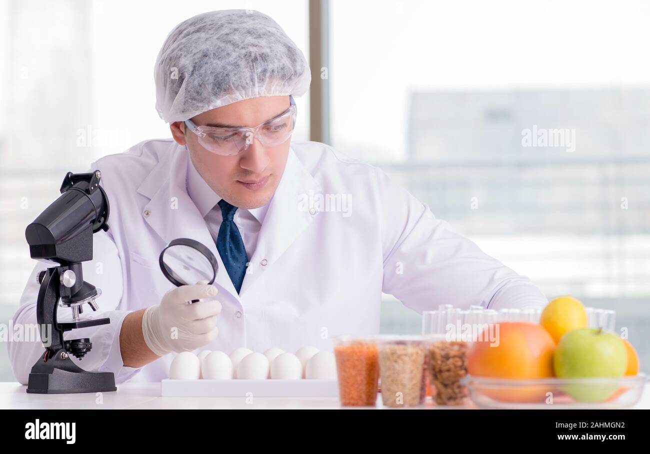 The nutrition expert testing food products in lab Stock Photo - Alamy